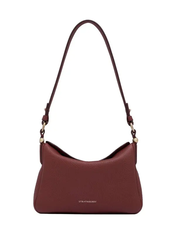 Strathberry Sway Leather Shoulder Bag - Red
