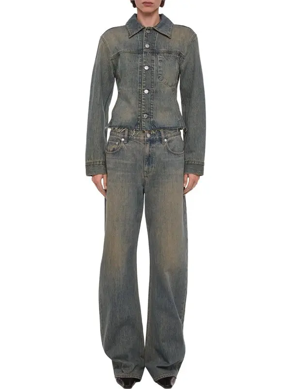 Helmut Lang Relaxed Bootcut Jeans - Blue