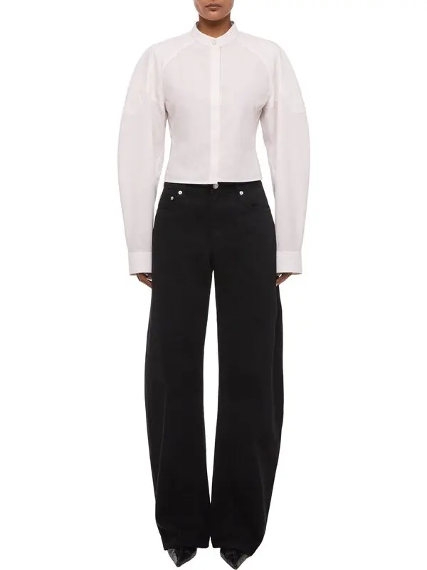Helmut Lang Mid-rise Saddle Jeans - Black
