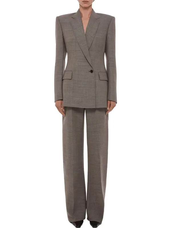 Helmut Lang Sculptural Wool-blend Blazer - Green