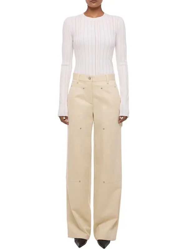 Helmut Lang Chino Twill Rivet Carpenter Pants - Neutral