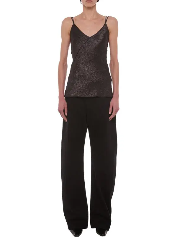 Helmut Lang Crinkle Slip Tank Top - Grey
