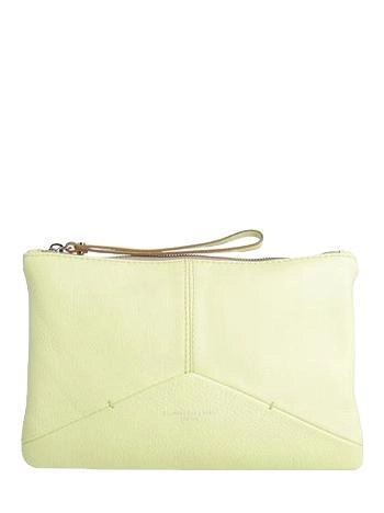 GIANNI CHIARINI Pebbled Leather Clutch - Yellow