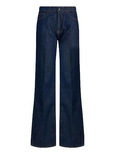 MOORER Cotton Denim Straight-leg Jeans - Blue