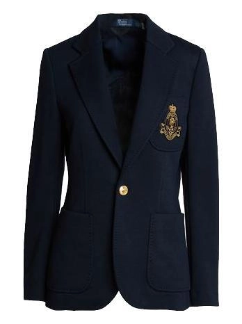 Polo Ralph Lauren Blazer Size Recycled Polyester, Viscose, Wool, Elastane - Blue