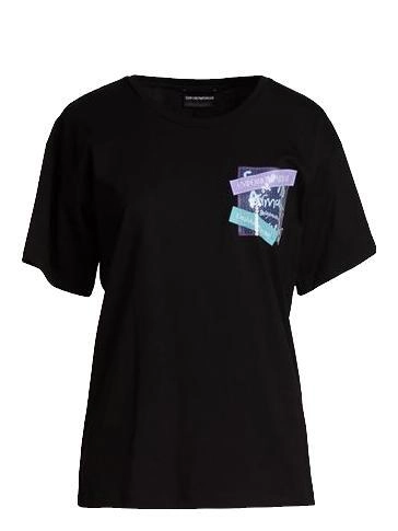 Emporio Armani Cotton Jersey T-shirt - Black