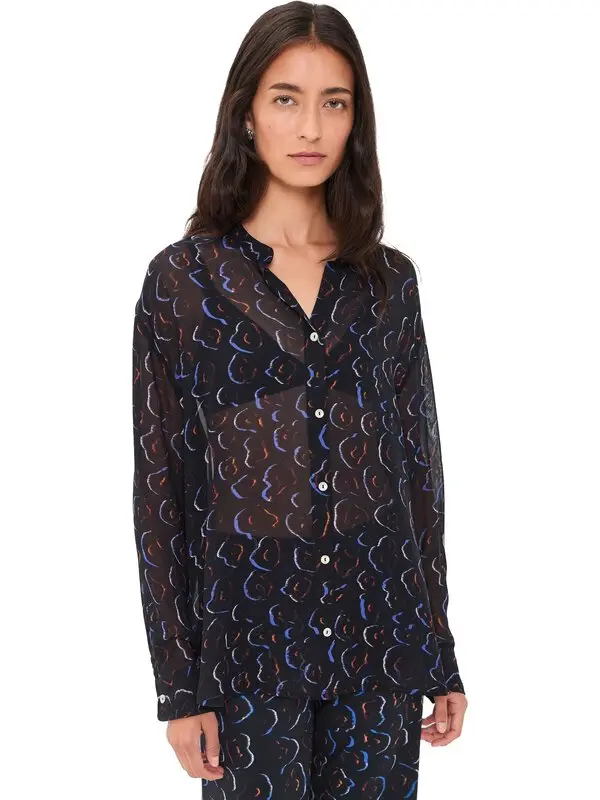 Eywasouls Malibu Phoenix Button Down Shirt - Midnight Safari