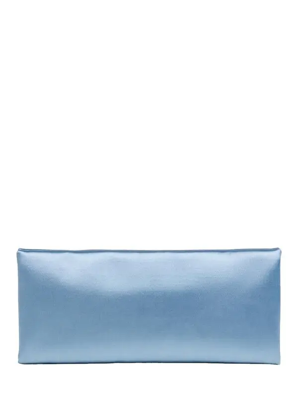 Staud Satin Muse Clutch - Cielo