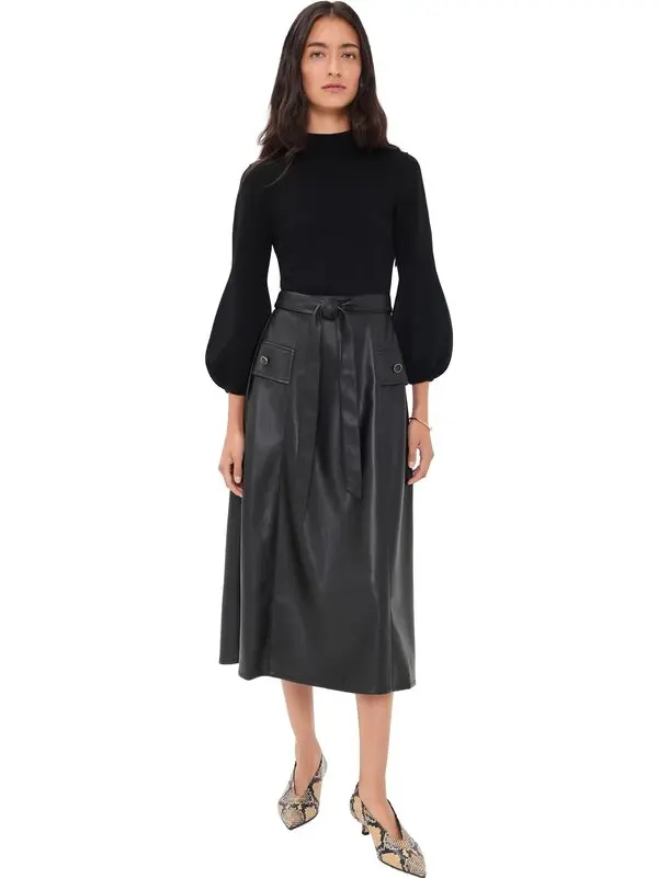 Shoshanna Aspen Midi Dress - Jet