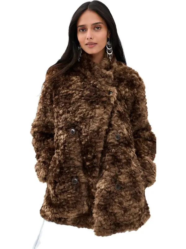 Isabel Marant Étoile Faux Fur Jya Coat - Brown