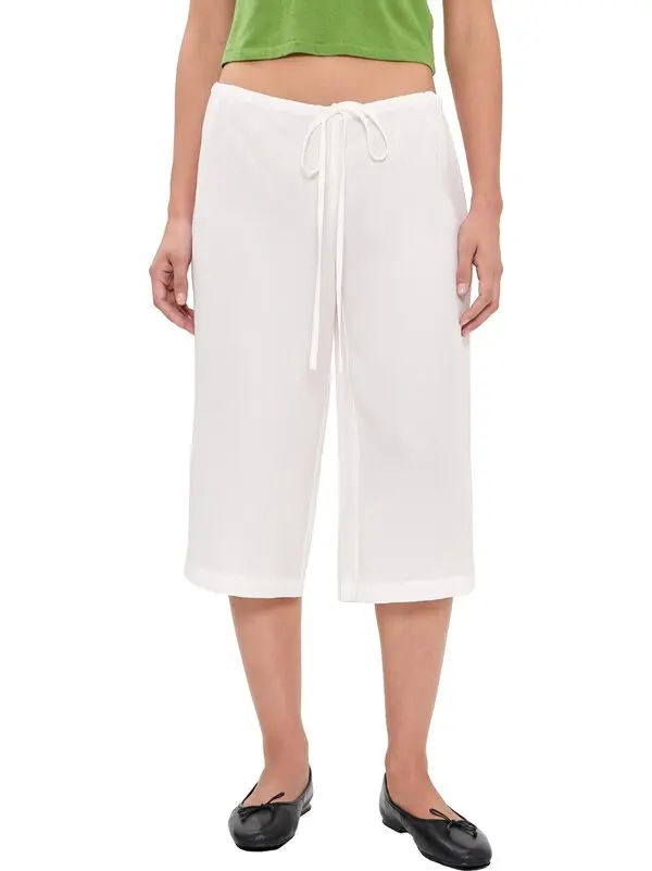 With Jéan Arden Capri Pants - White