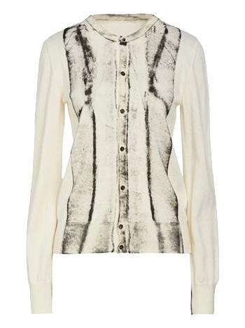 MAISON MARGIELA Acrylic And Virgin Wool Knit Cardigan - White