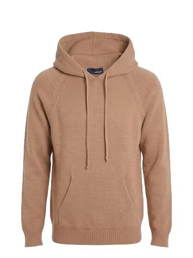 LARDINI Cashmere Hooded Sweater - Beige