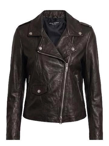 STREET LEATHERS Leather Biker Jacket - Black