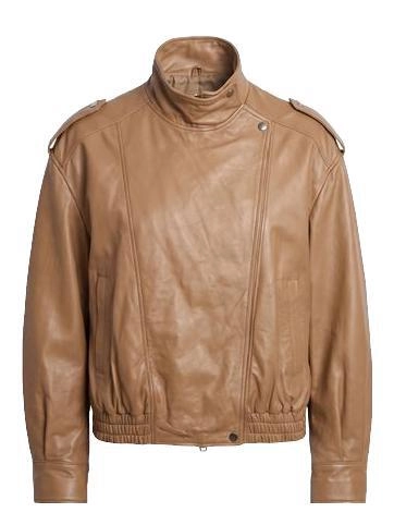 STREET LEATHERS Leather Casual Jacket - Beige