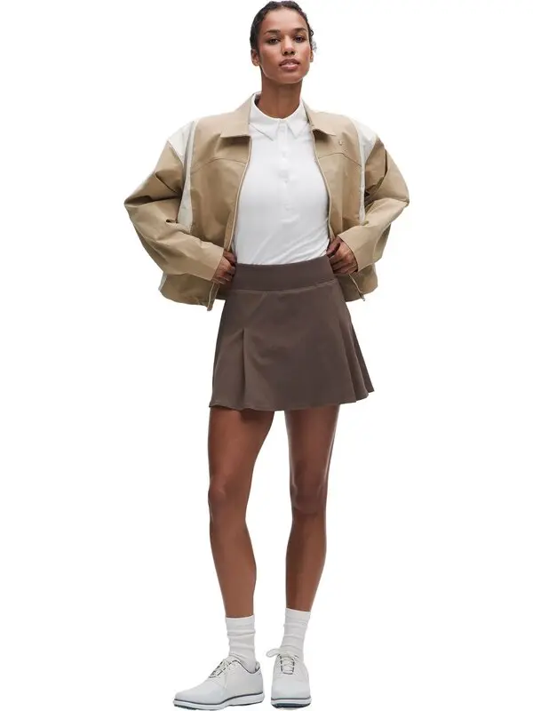 Lululemon Top-stitched Pleated Golf Skirt - Pinecone