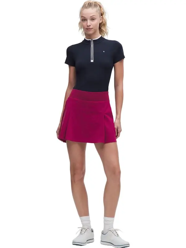 Lululemon Top-stitched Pleated Golf Skirt - Raspberry Rave