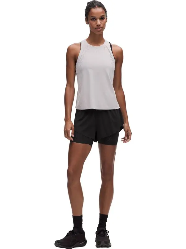 Lululemon Sleek Perforated 2-in-1 High-rise Short - Black