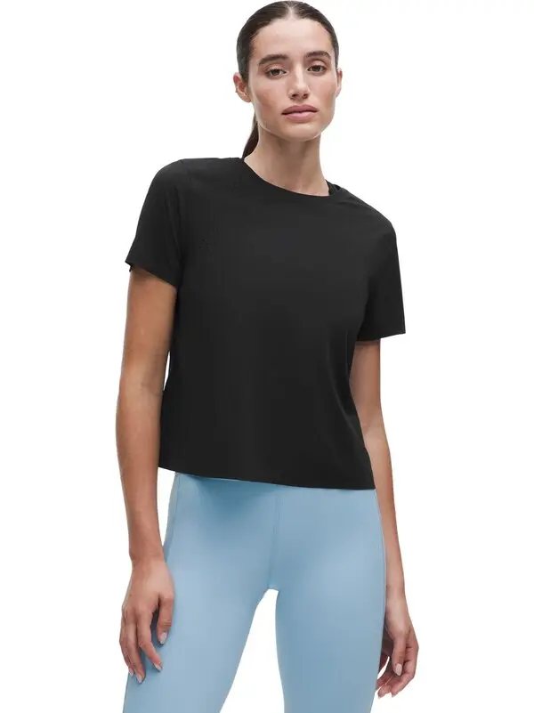 Lululemon Perforated Running Short-sleeve Shirt - Black