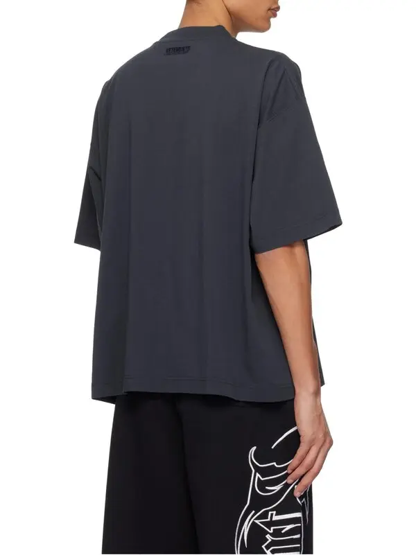 Vetements Graphic Printed Crewneck T-shirt - Black