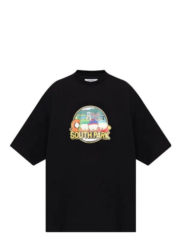Vetements X South Park Graphic Printed Crewneck T-shirt - Black