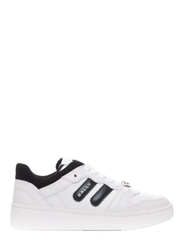 Bally Round Toe Lace-up Sneakers - White