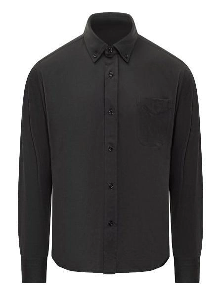 TOM FORD Long Sleeved Buttoned Shirt - Black