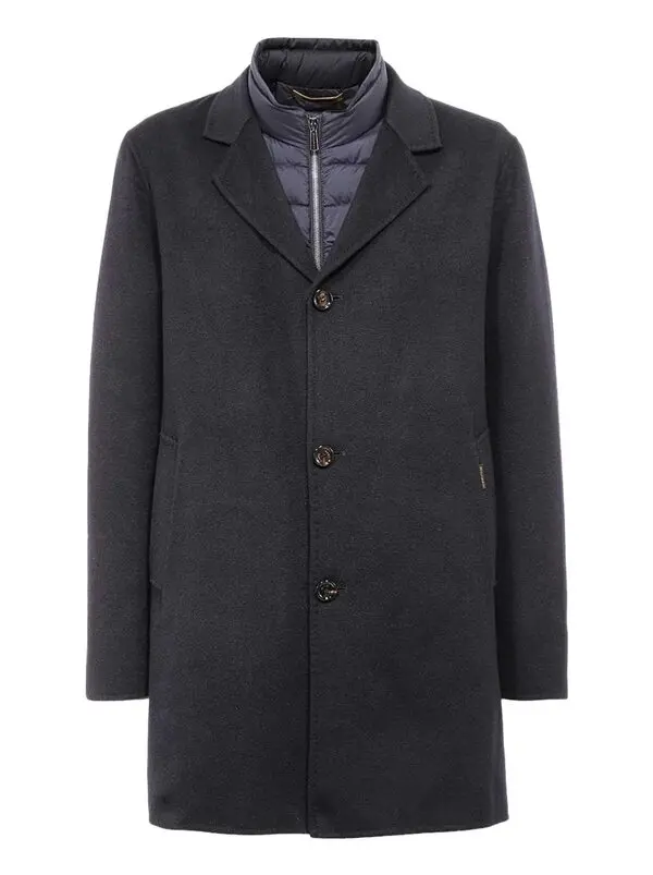 MOORER Long-sleeved Coat - Black