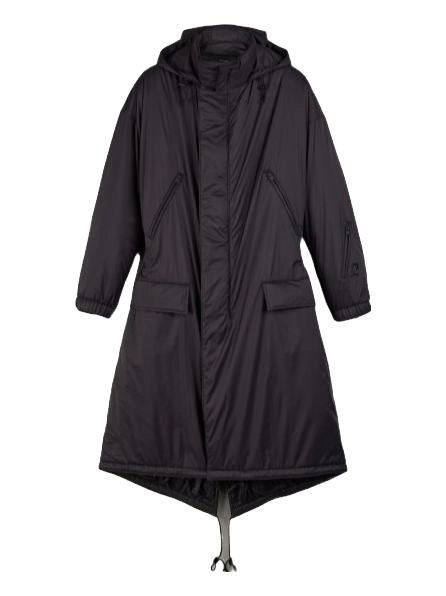 Y3 Padded Hooded Parka - Black