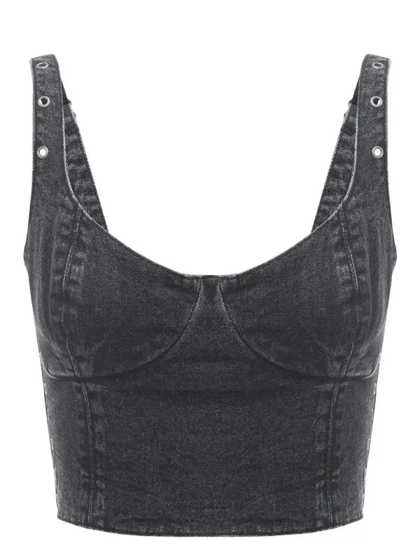 Ksubi Sleeveless Bustier Top - Black