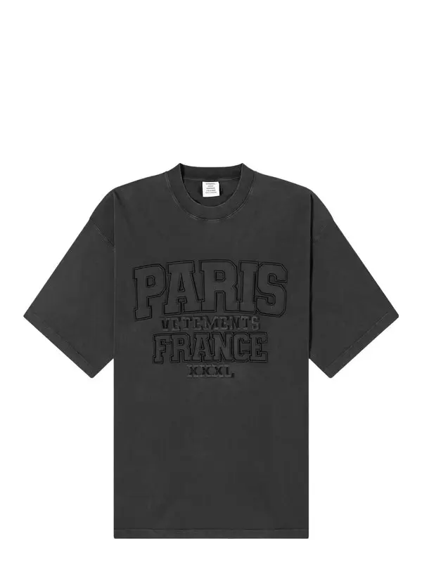 Vetements Logo Detailed Crewneck T-shirt - Black