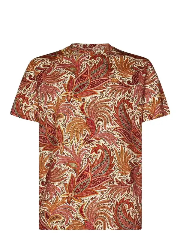Etro Paisley-print T-shirt - Brown