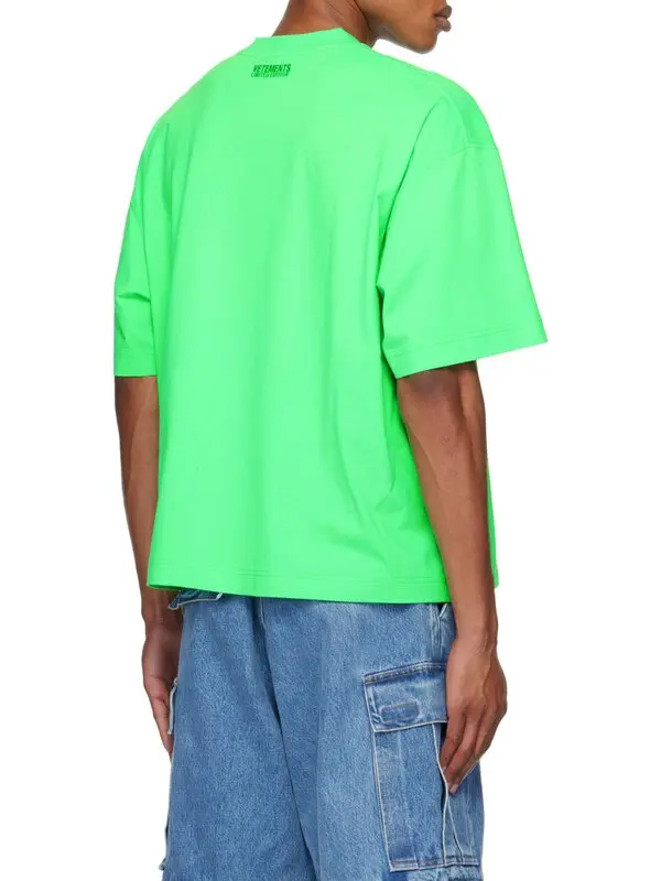 Vetements Oval Logo Printed Crewneck T-shirt - Green