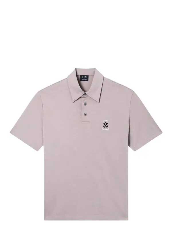 Armani Exchange Button Polo Shirt - Pink