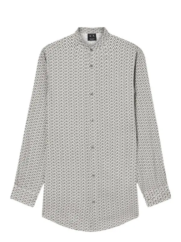 Armani Exchange Patterned Shirt - White