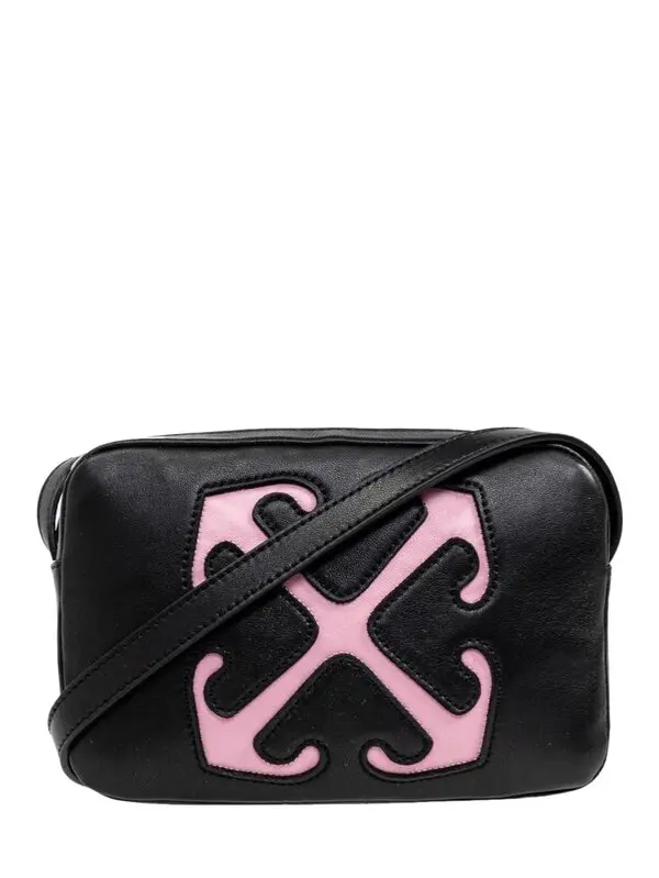 Off-White Metropolitan Camera Logo Patch Crossbody Bag - Black
