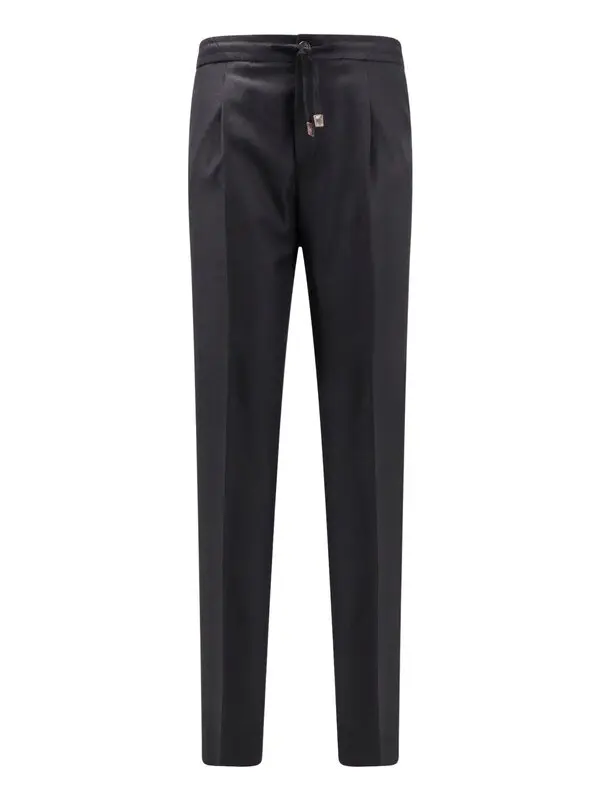 Incotex Virgin Wool Trousers - Black
