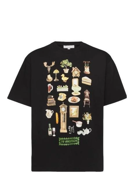 J.W.ANDERSON Jw Anderson Diorama-printed T-shirt - Black