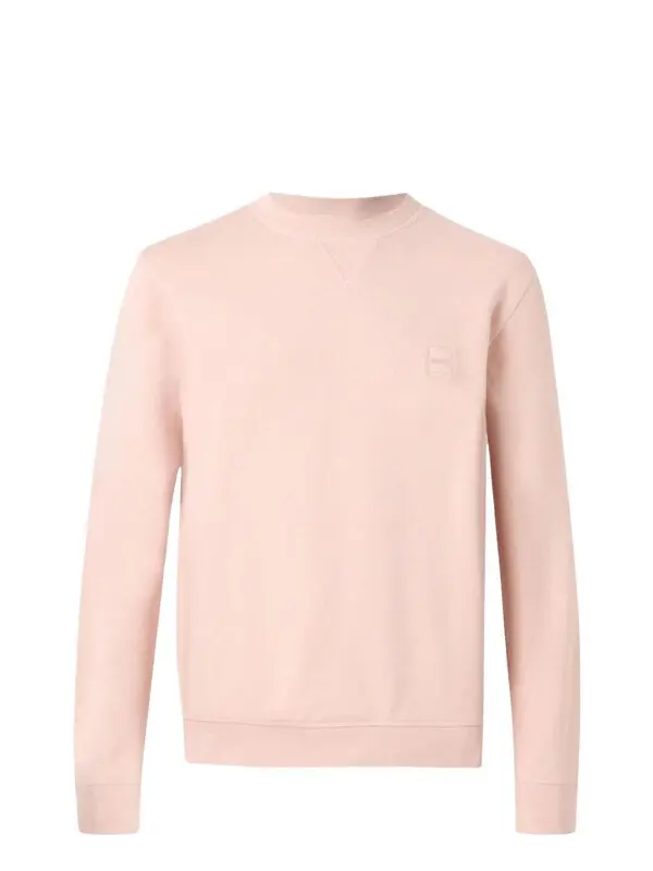 Hugo Boss Crew Neck Long-sleeved Sweatshirt - Nude