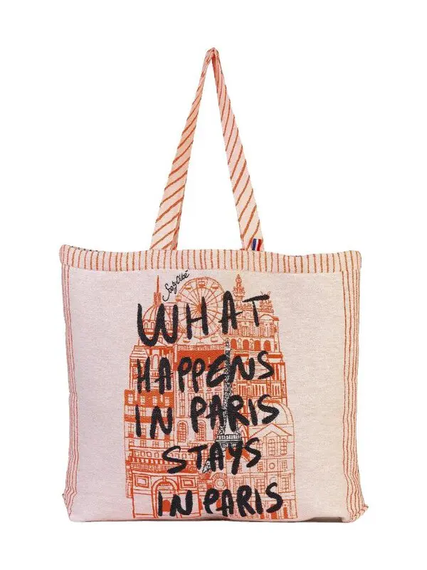 See By Chloé Letter Printed Shoulder Bag - Nude