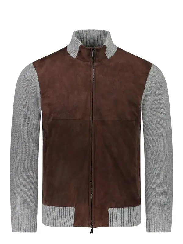 Paul & Shark Zippered Knitted Cardigan - Polychromatic