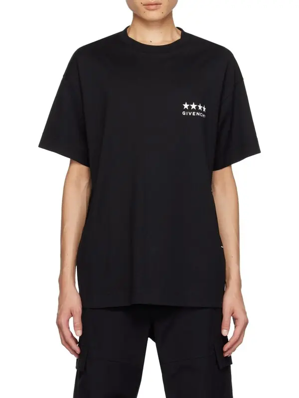 Givenchy Logo Printed Crewneck T-shirt - Black