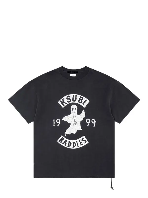 Ksubi Baddies Ekcess Ss Tee Faded - Black