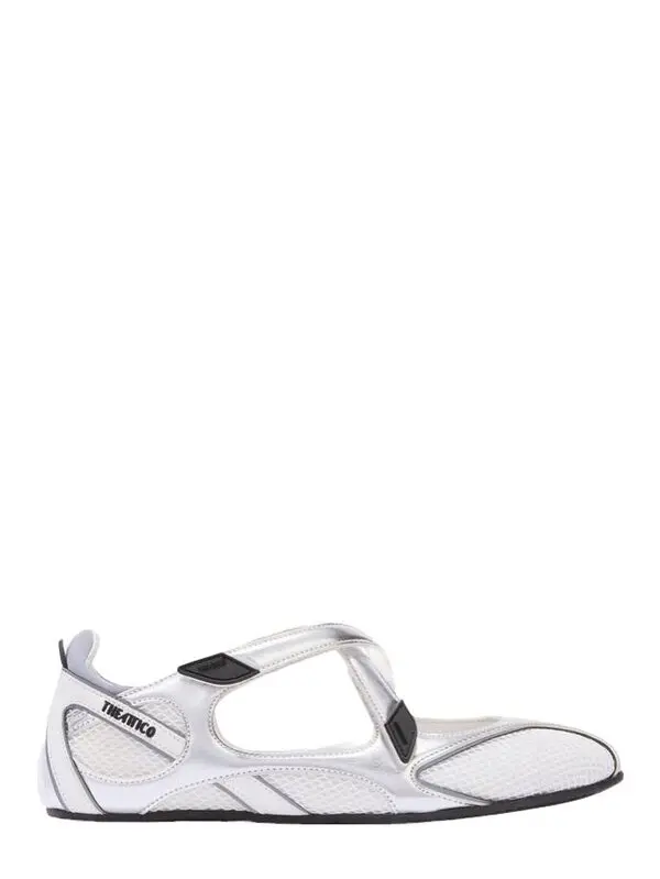 Attico The Floor 01 Ballerina Flats - Silver