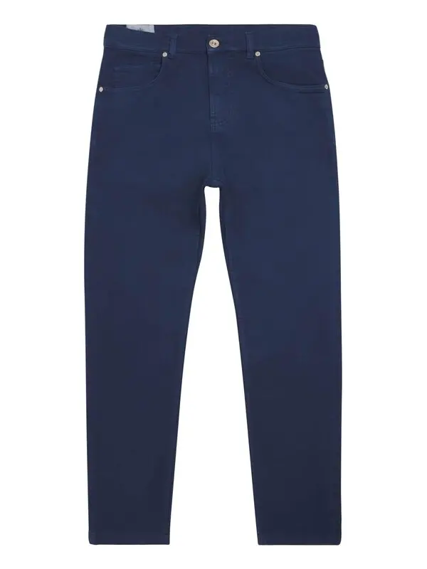 Eleventy Stretch-cotton Slim Jeans - Navy