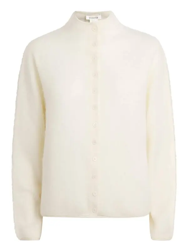 VORANIDA Wool-cashmere Maris Cardigan - Ivory