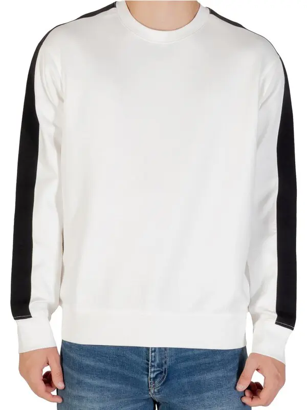 Armani Exchange Striped Sweatshirt - White