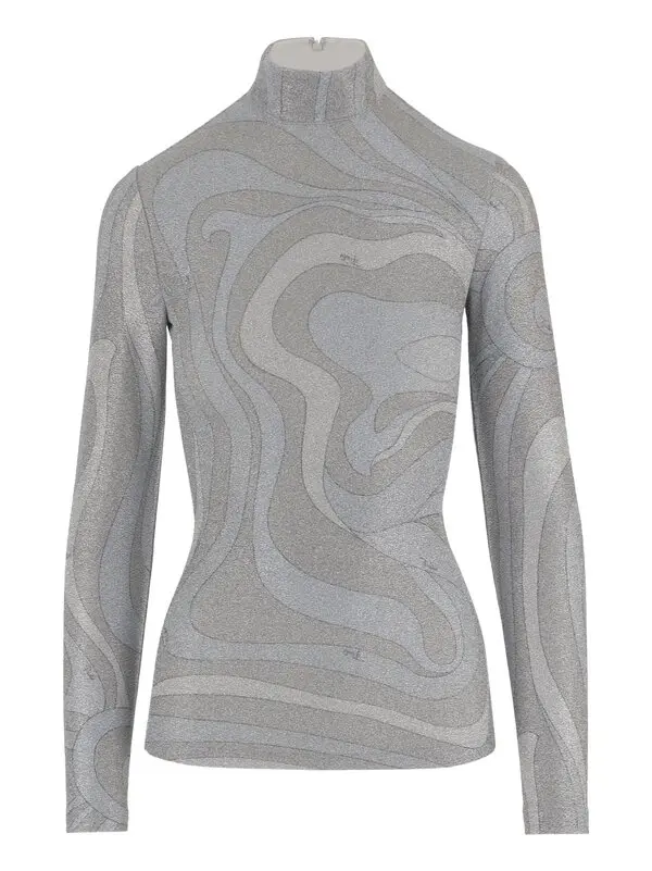 Emilio Pucci Abstract Pattern Sweater - Gray