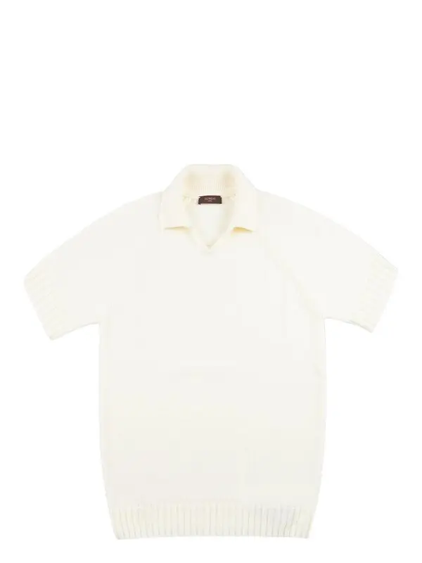 ZANONE Short-sleeve Wool T-shirt - White