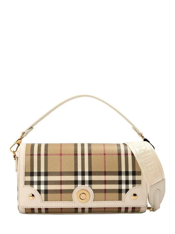 Burberry Top Handle Note Bag - Vntge Chck/soap